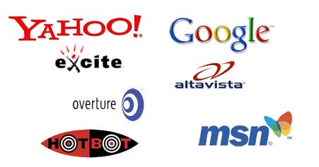Top Search Engines from 2002 to 2005